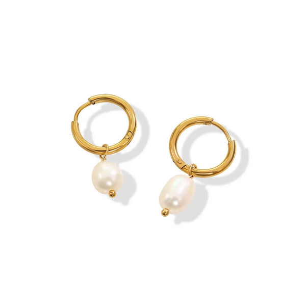 Arracadas Perla Colgante | Damboa Mx