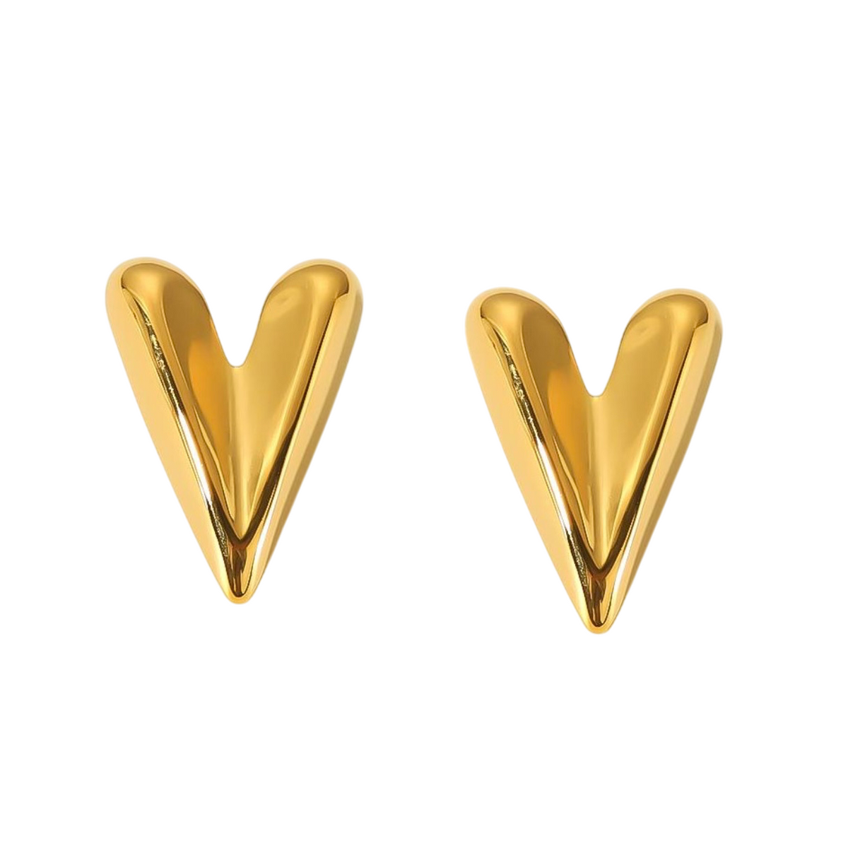 Aretes Corazón Largo | Damboa Mx