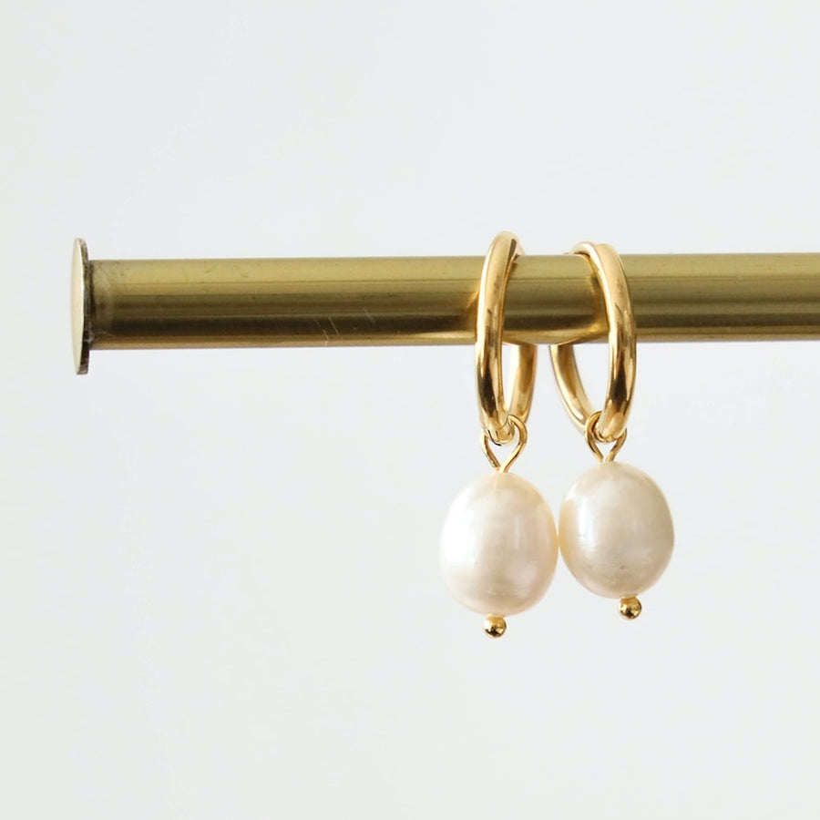 Arracadas Perla Colgante | Damboa Mx